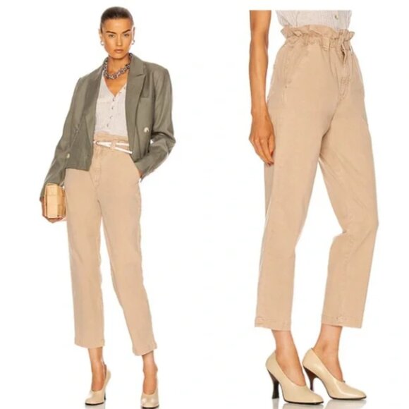 MOTHER | Jeans | Mother The Yoyo Ruffle Greaser Ankle Paper Bag Jeans ...
